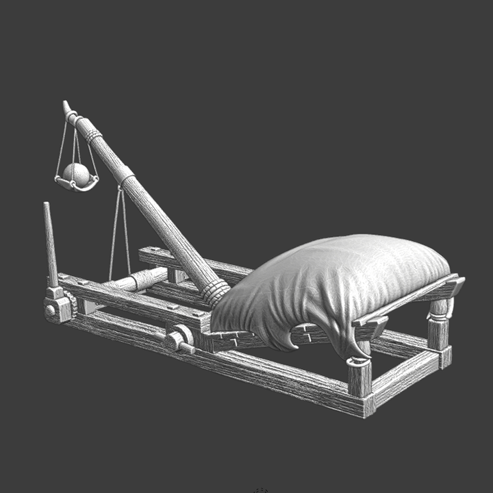 3D Printable Medieval Onager catapult model by Northern Crusades Miniatures